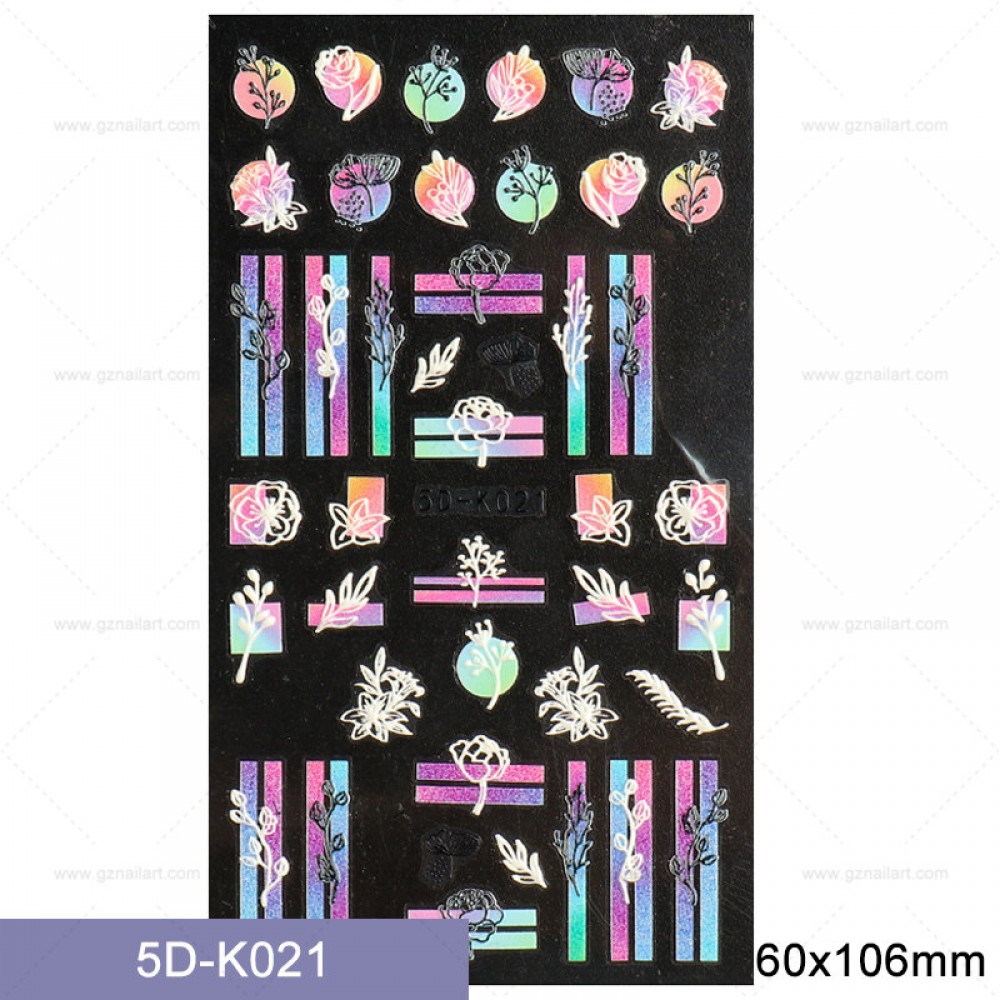 5D stickers nail art 5D-K021